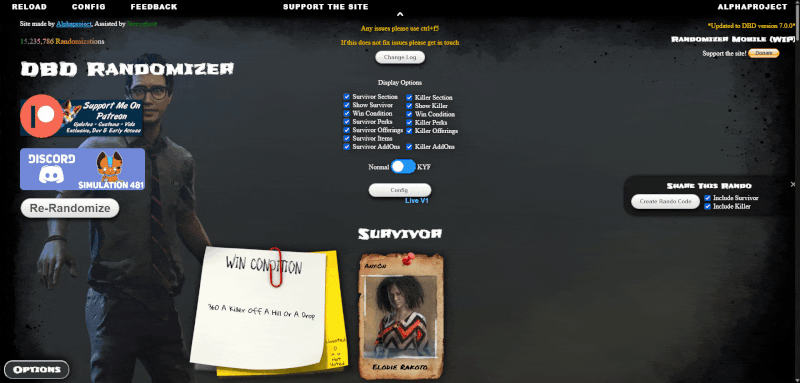 DBD Randomizer